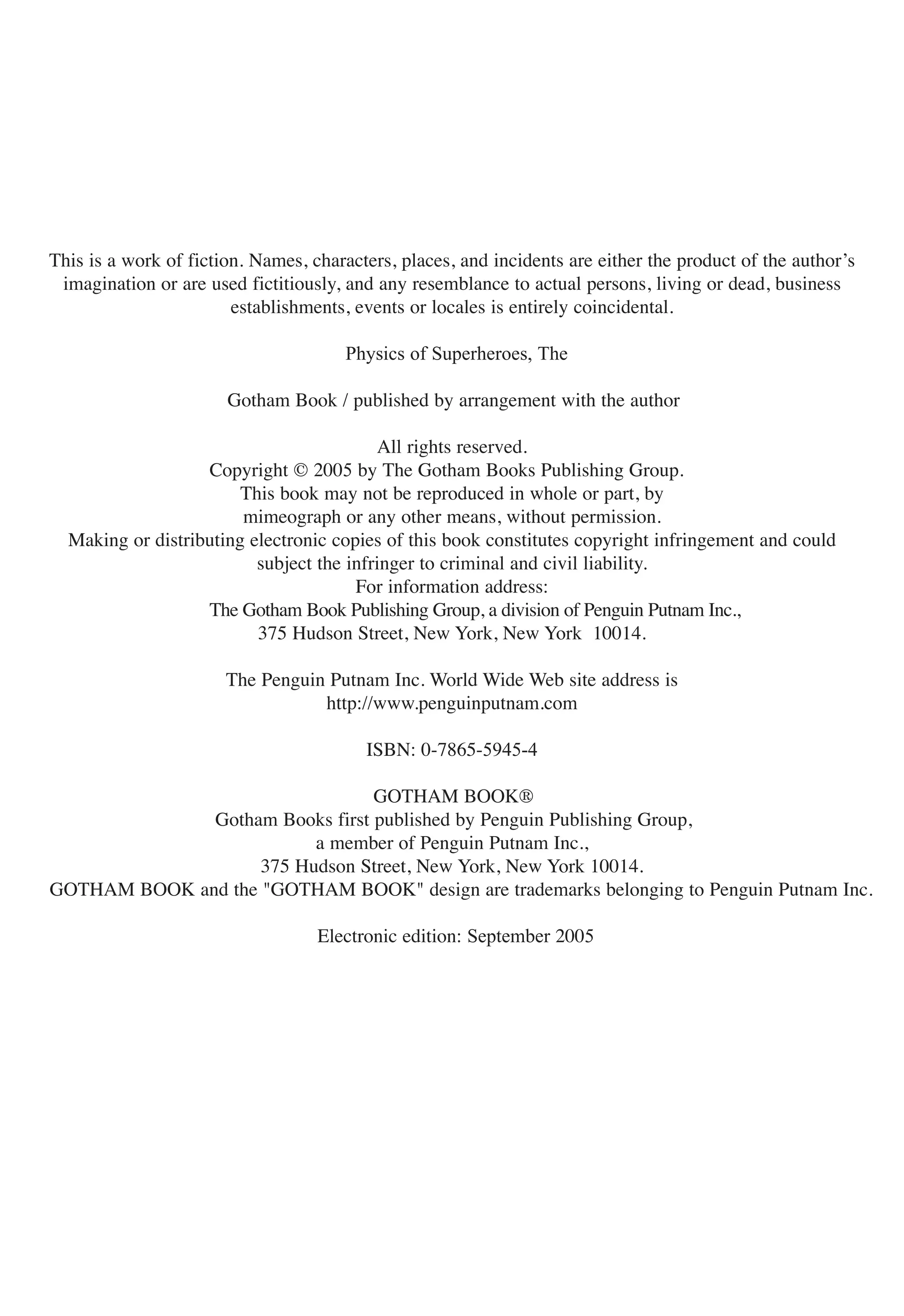 The physics of superheroes | PDF
