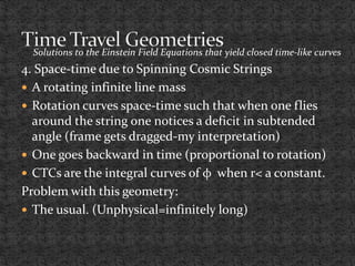 The Physics Of Time Travel | PDF