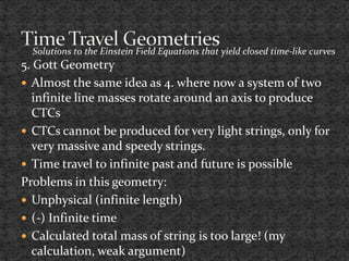 The Physics Of Time Travel | PDF