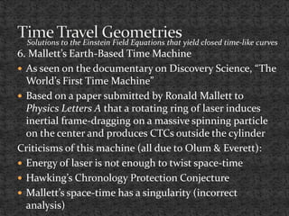 The Physics Of Time Travel | PDF