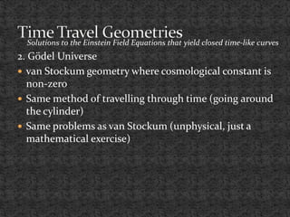The Physics Of Time Travel | PDF