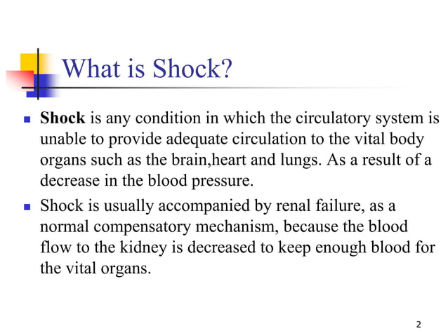 The Physiology of Shock.ppt | Heart and Cardiovascular Diseases ...