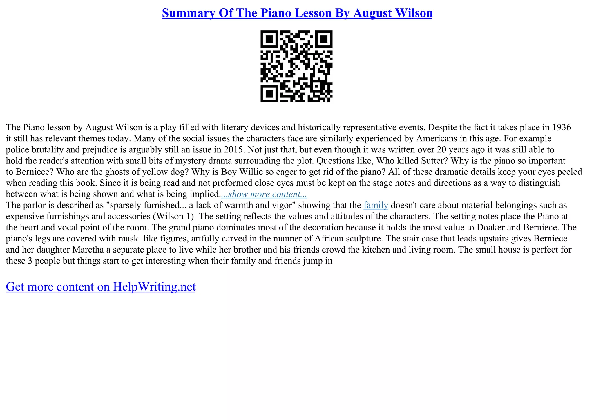 The Piano Movie Analysis | PDF