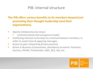 The PIB overview | PPT