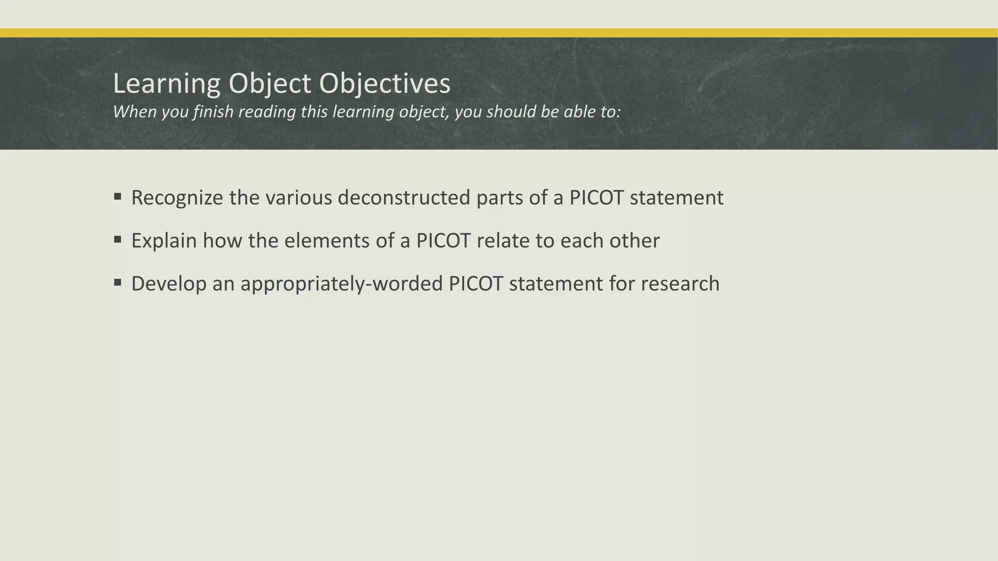 The picot method lo | PPTX