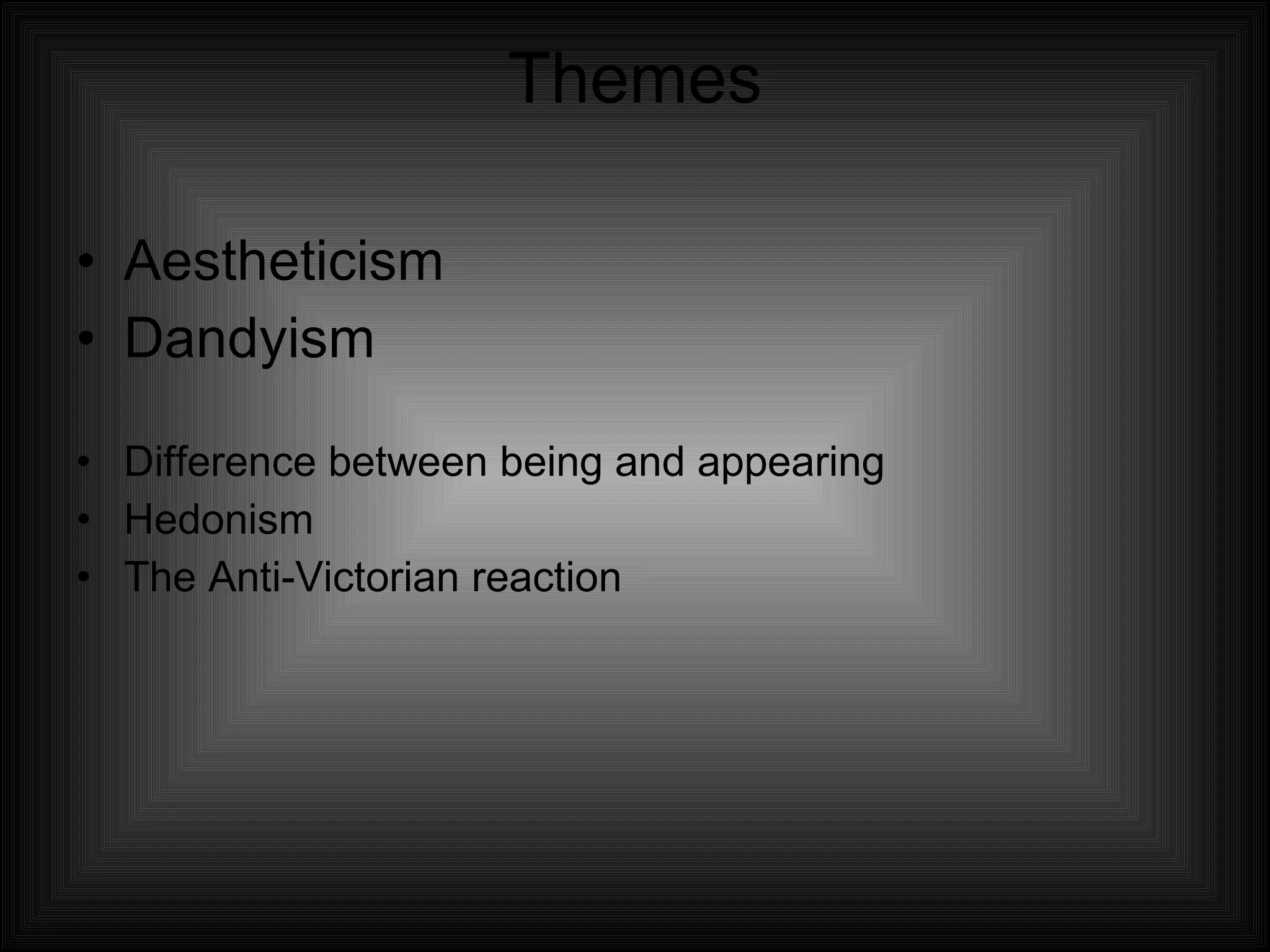 The Picture Of Dorian Gray | PPT