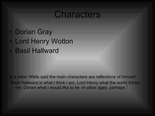 The Picture Of Dorian Gray | PPT