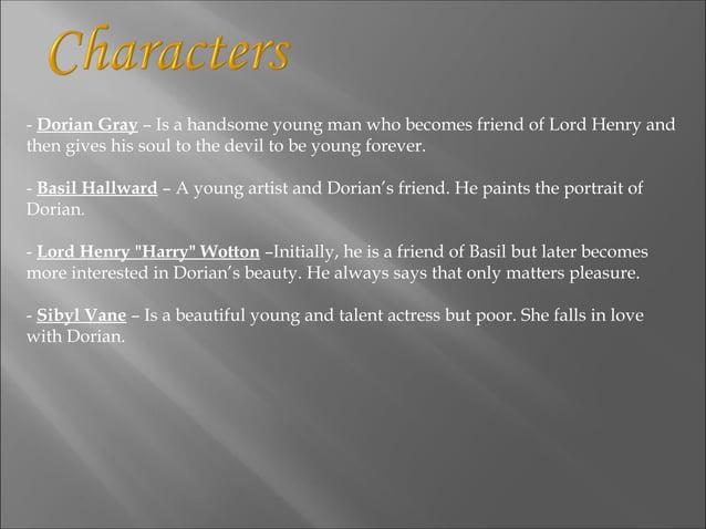 The picture of dorian gray | PPT