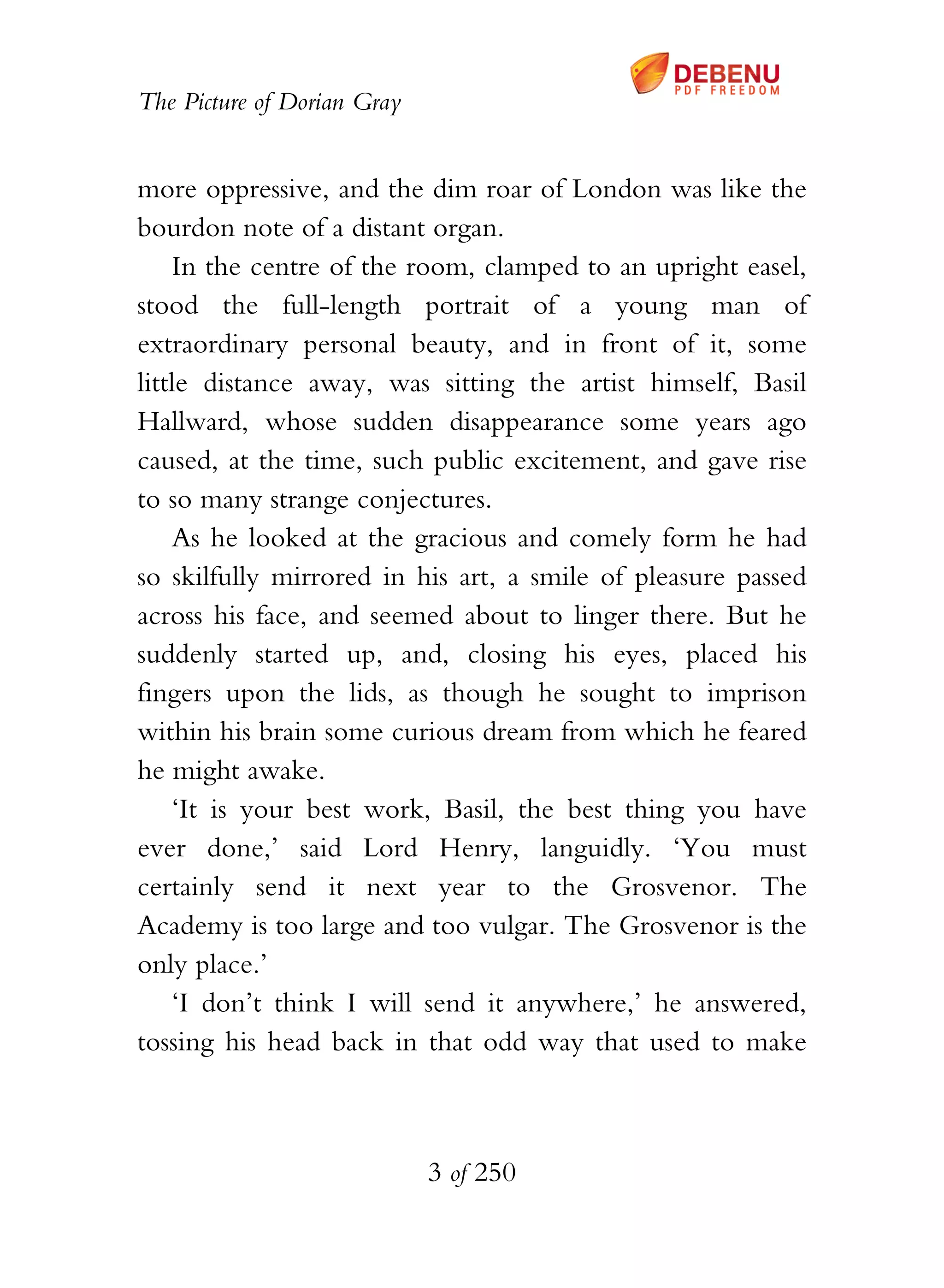 THE PICTURE OF DORIAN GRAY, OSCAR WILDE. | PDF