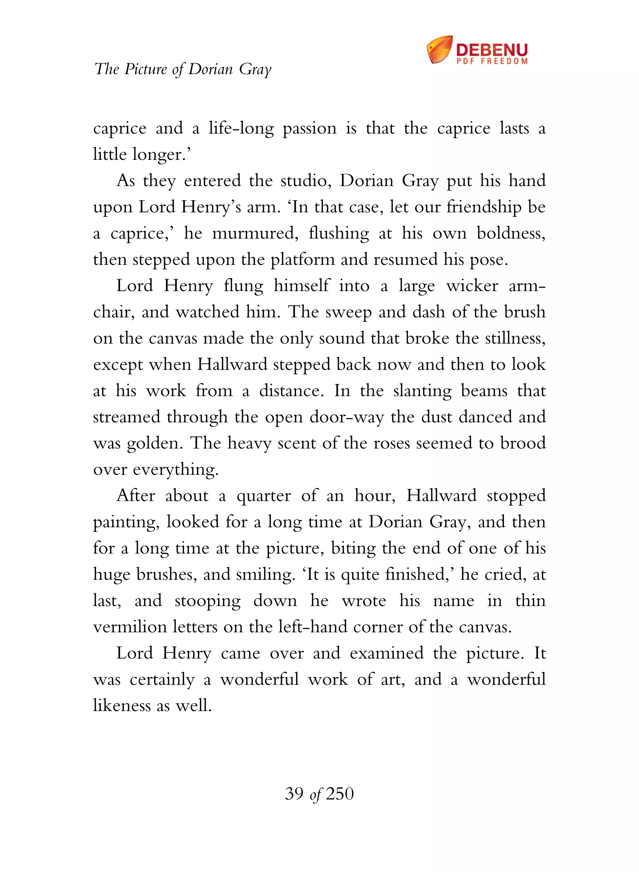 THE PICTURE OF DORIAN GRAY, OSCAR WILDE. | PDF