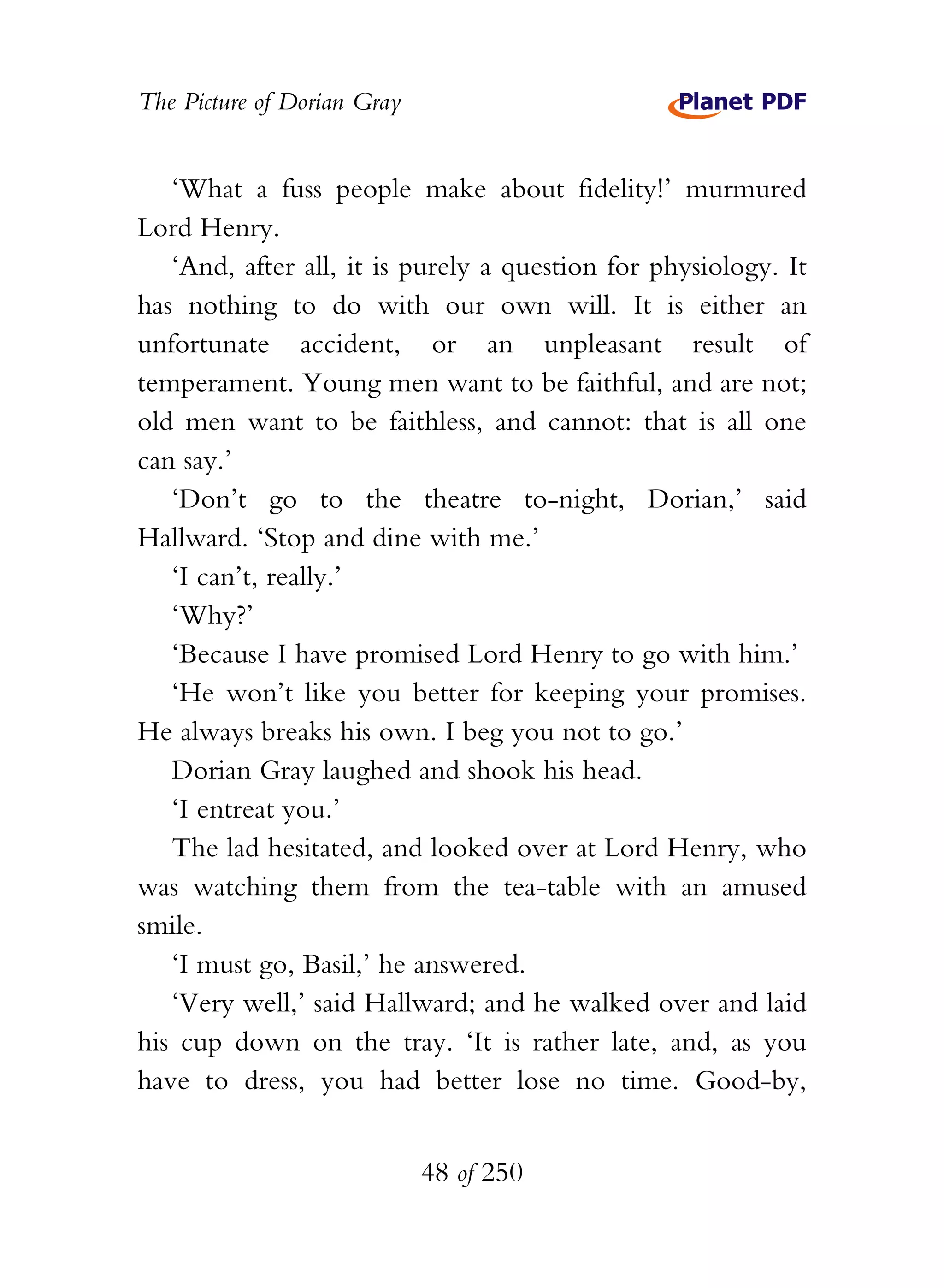 THE PICTURE OF DORIAN GRAY, OSCAR WILDE. | PDF