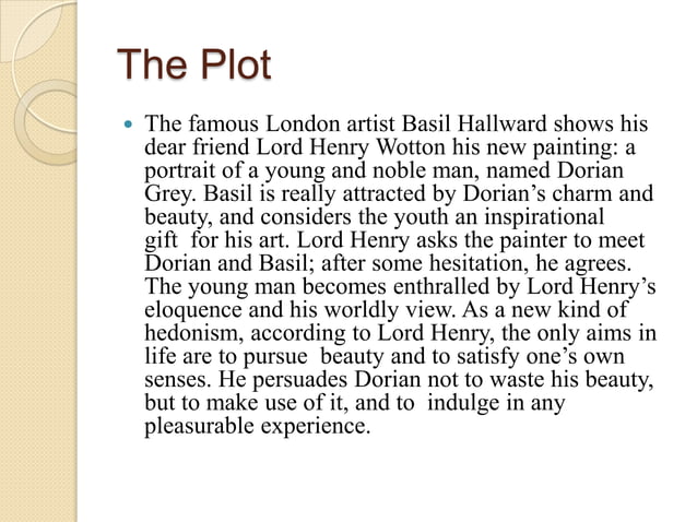 The picture of Dorian Grey | PPTX | Fiction | Books and Literature