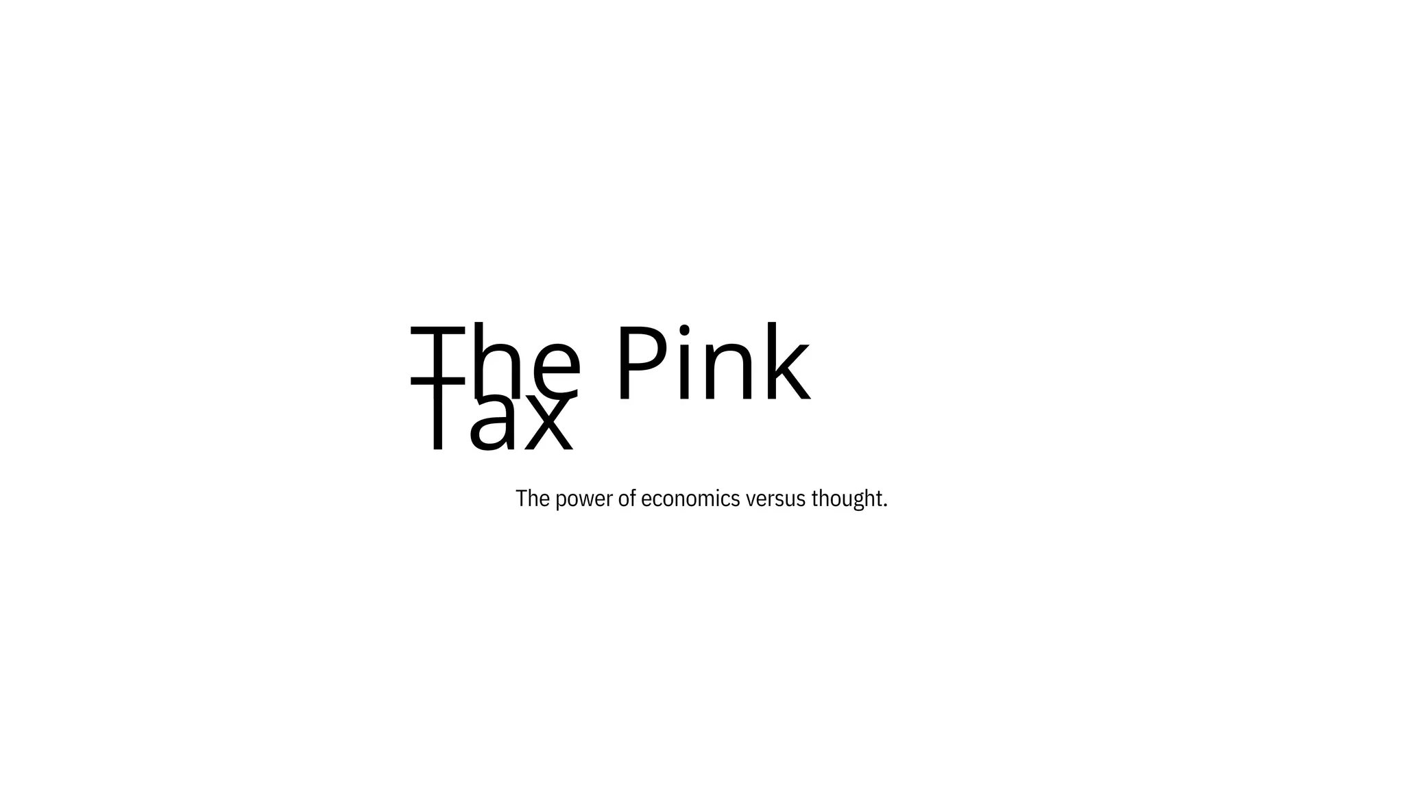 The Pink Tax | PPTX