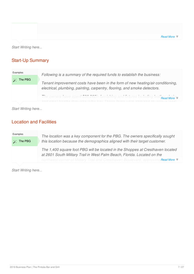 Bar business plan example | PDF | Bars & Restaurants | Attractions