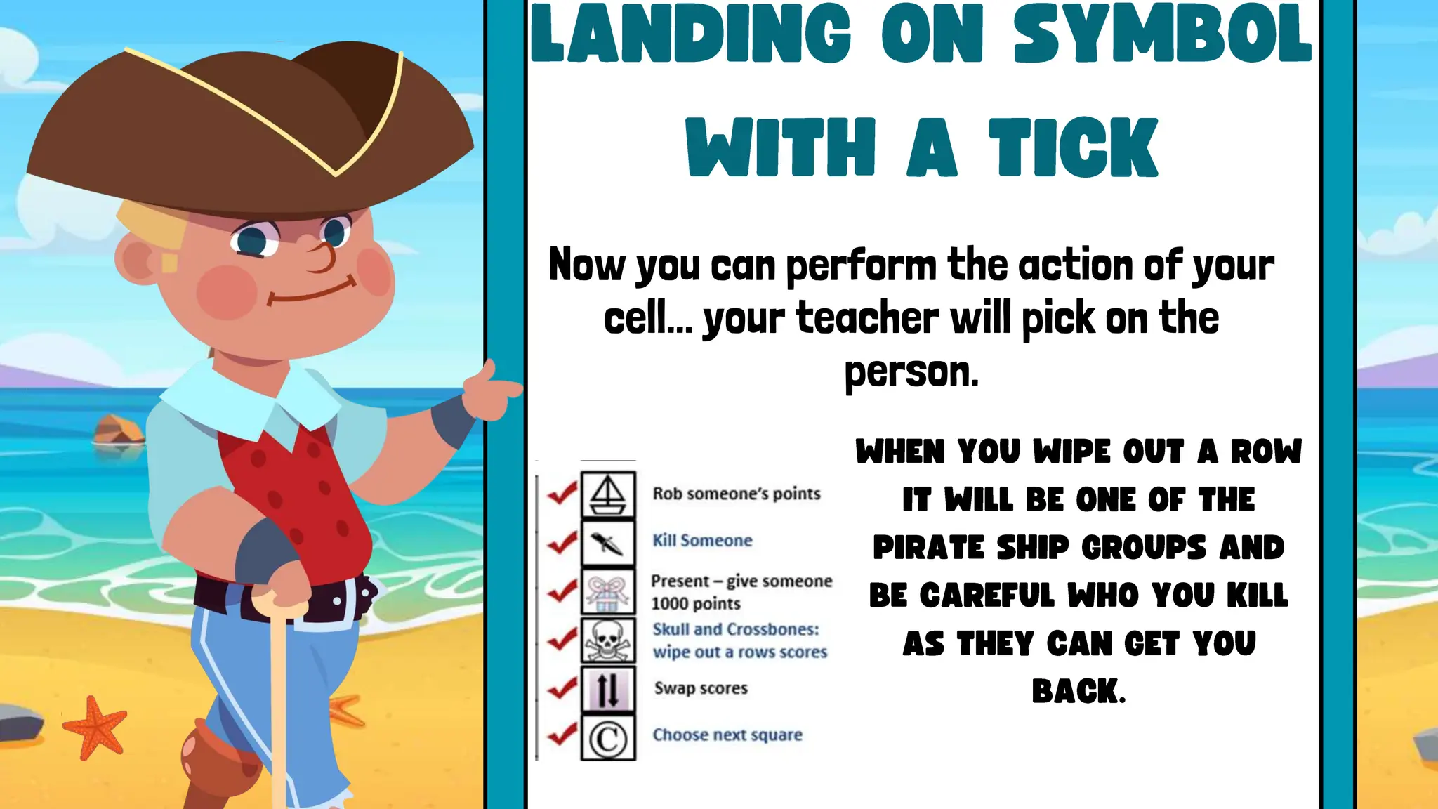 The Pirate Game - Fun game, whole class activity | PPTX