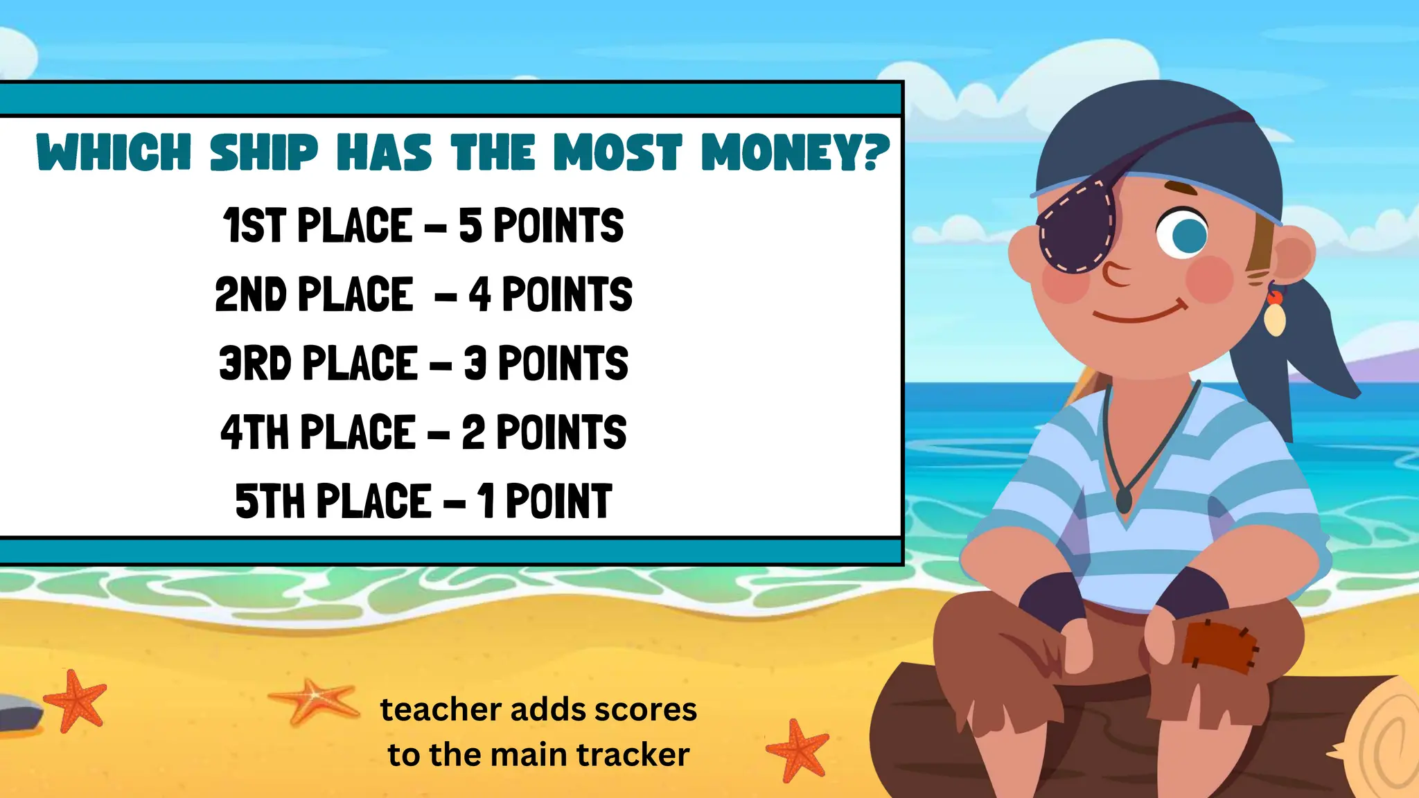 The Pirate Game - Fun game, whole class activity | PPTX