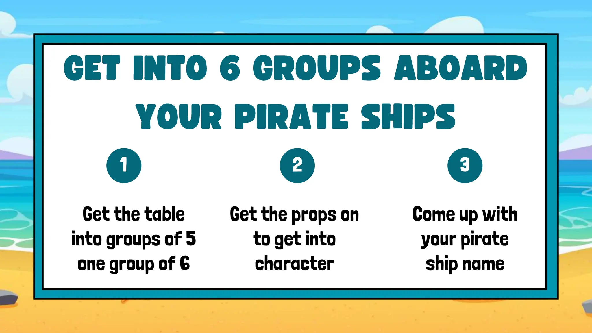The Pirate Game - Fun game, whole class activity | PPTX