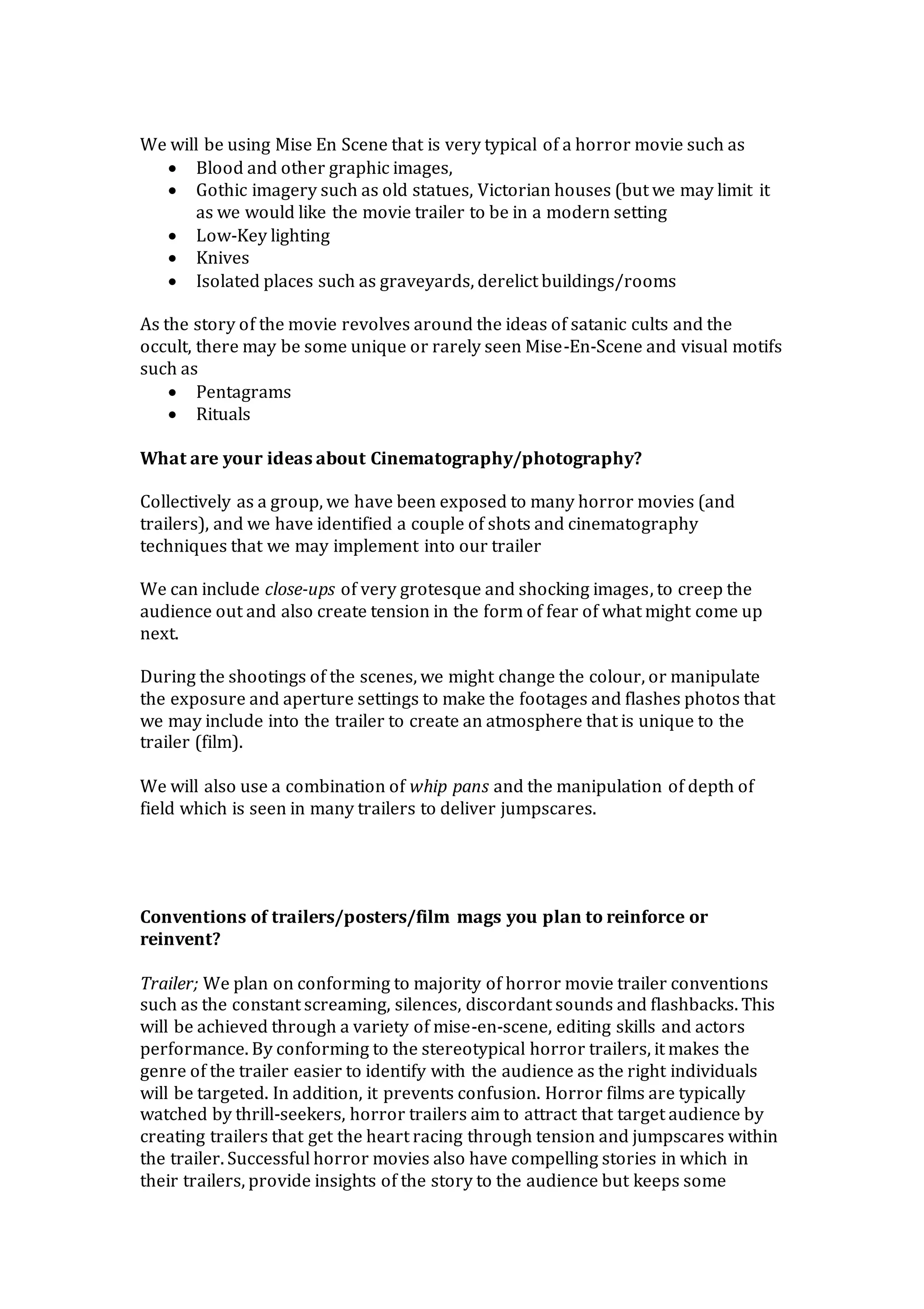 Draft Horror Movie Pitch | DOCX