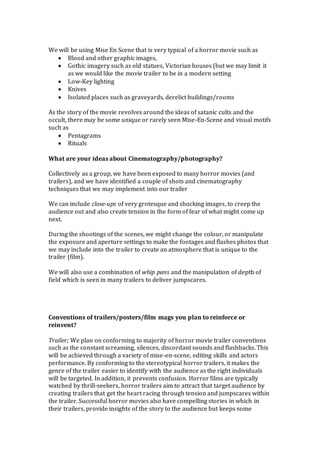 Draft Horror Movie Pitch | DOCX