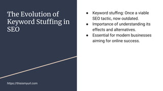 The Pitfalls of Keyword Stuffing in SEO: Understanding, Examples, and ...