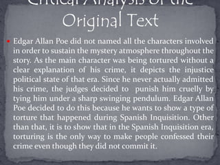 The pit and the pendulum slides | PPT