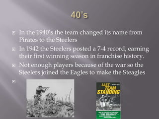 The pittsburgh steelers | PPTX | American Football | Sports