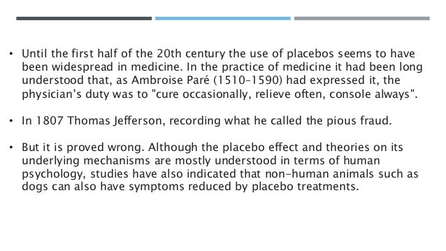 The Placebo Effect | PPTX | Brain and Nervous System Disorders ...