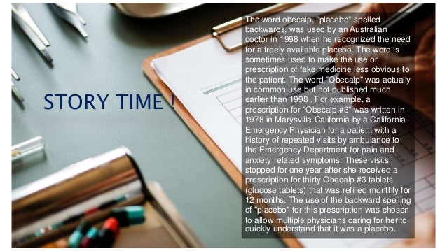 The Placebo Effect | PPTX | Brain and Nervous System Disorders ...