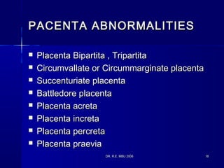 The placenta and its abnormalities | PPT