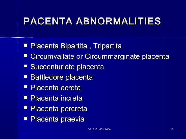 The placenta and its abnormalities | PPT | Pregnancy | Reproductive Health
