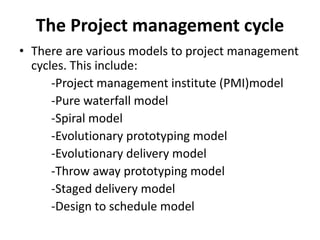 THE PLACE OF M&E IN PM CYCLE- STEP BY STEP | PPTX