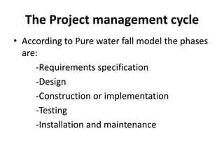THE PLACE OF M&E IN PM CYCLE- STEP BY STEP | PPTX
