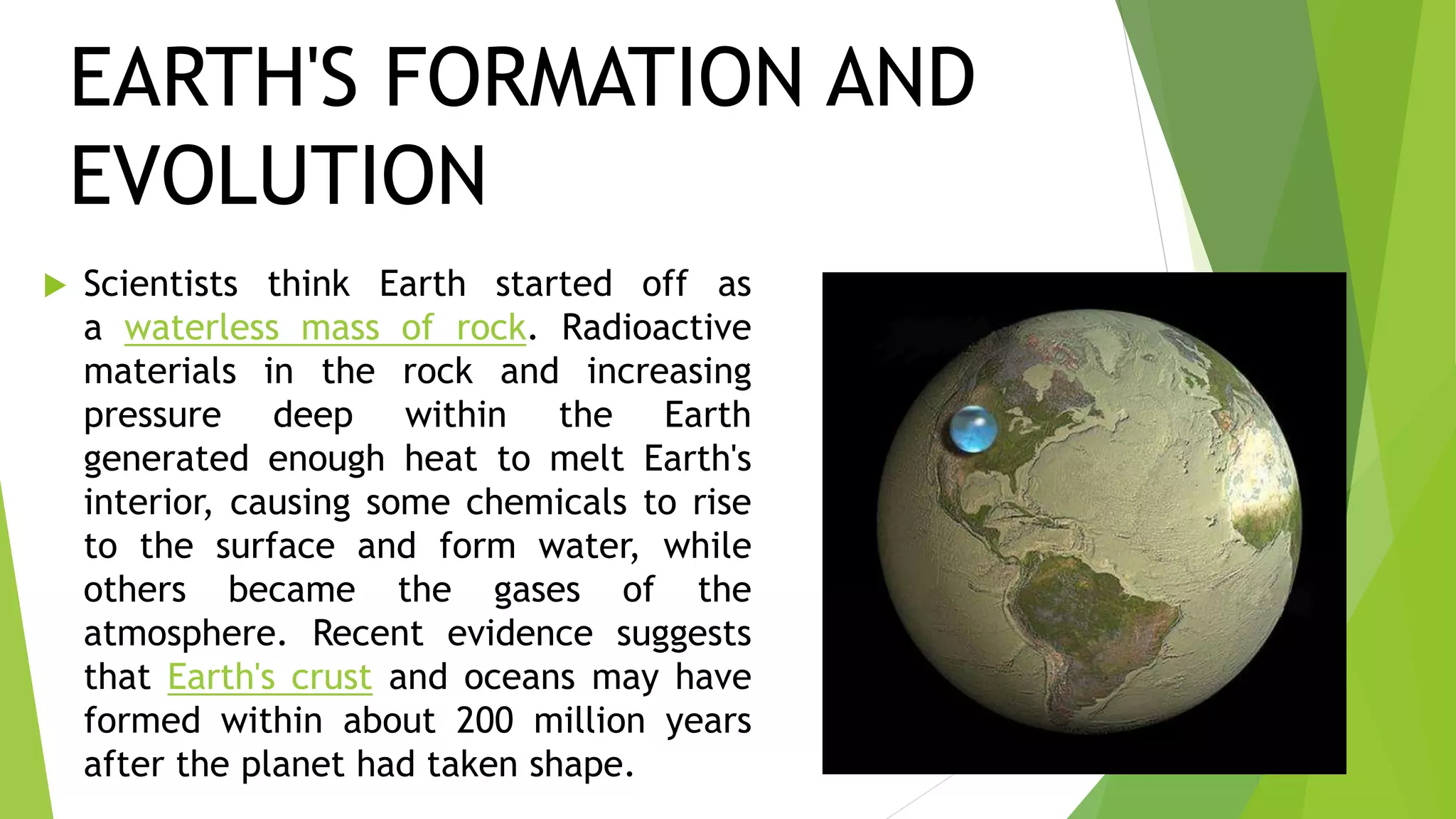 The planet earth | PPTX