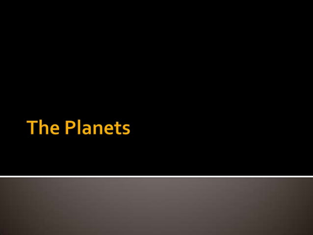 The Planets | PPTX