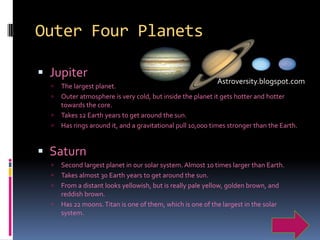 The Solar System | PPTX | Space and Astronomy | Science