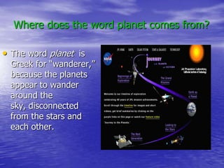 The planets | PPTX