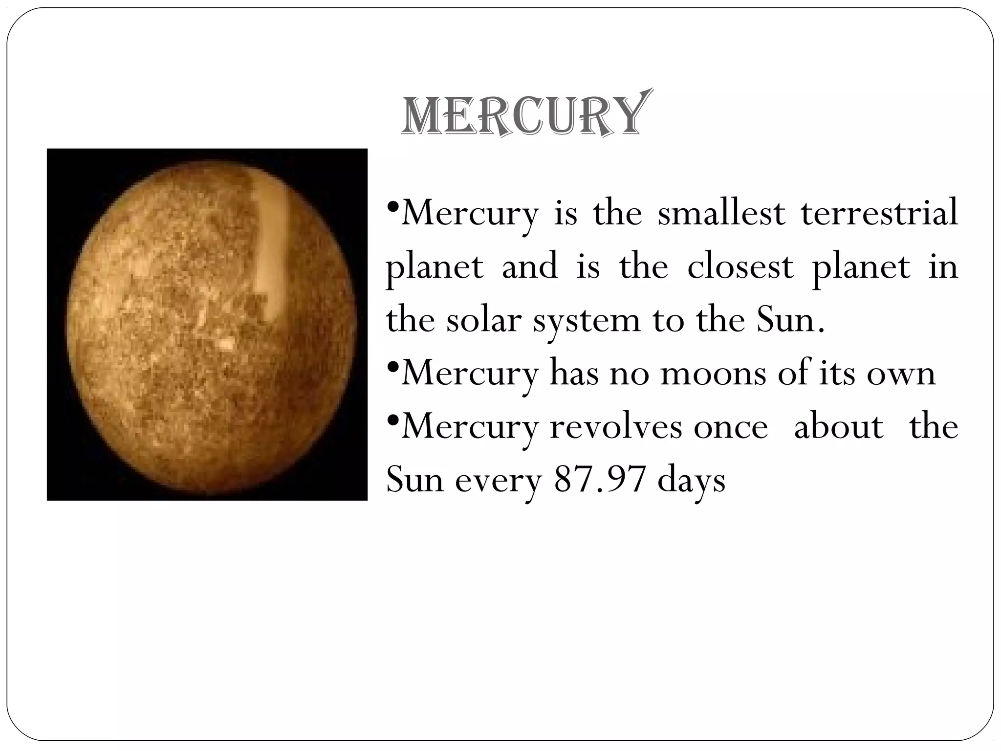 The planets in the solar system | PPT