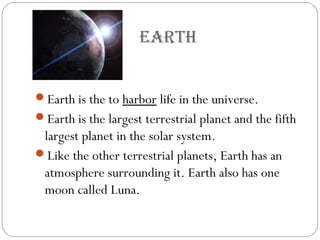 The planets in the solar system | PPT