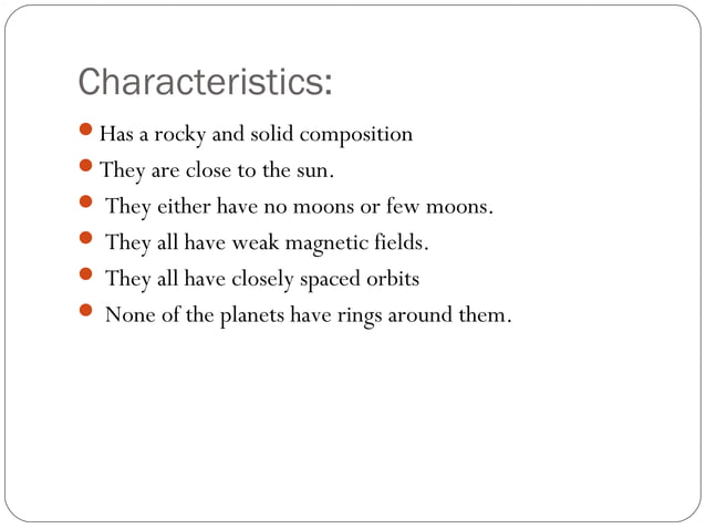 The planets in the solar system | PPT | Geology | Science