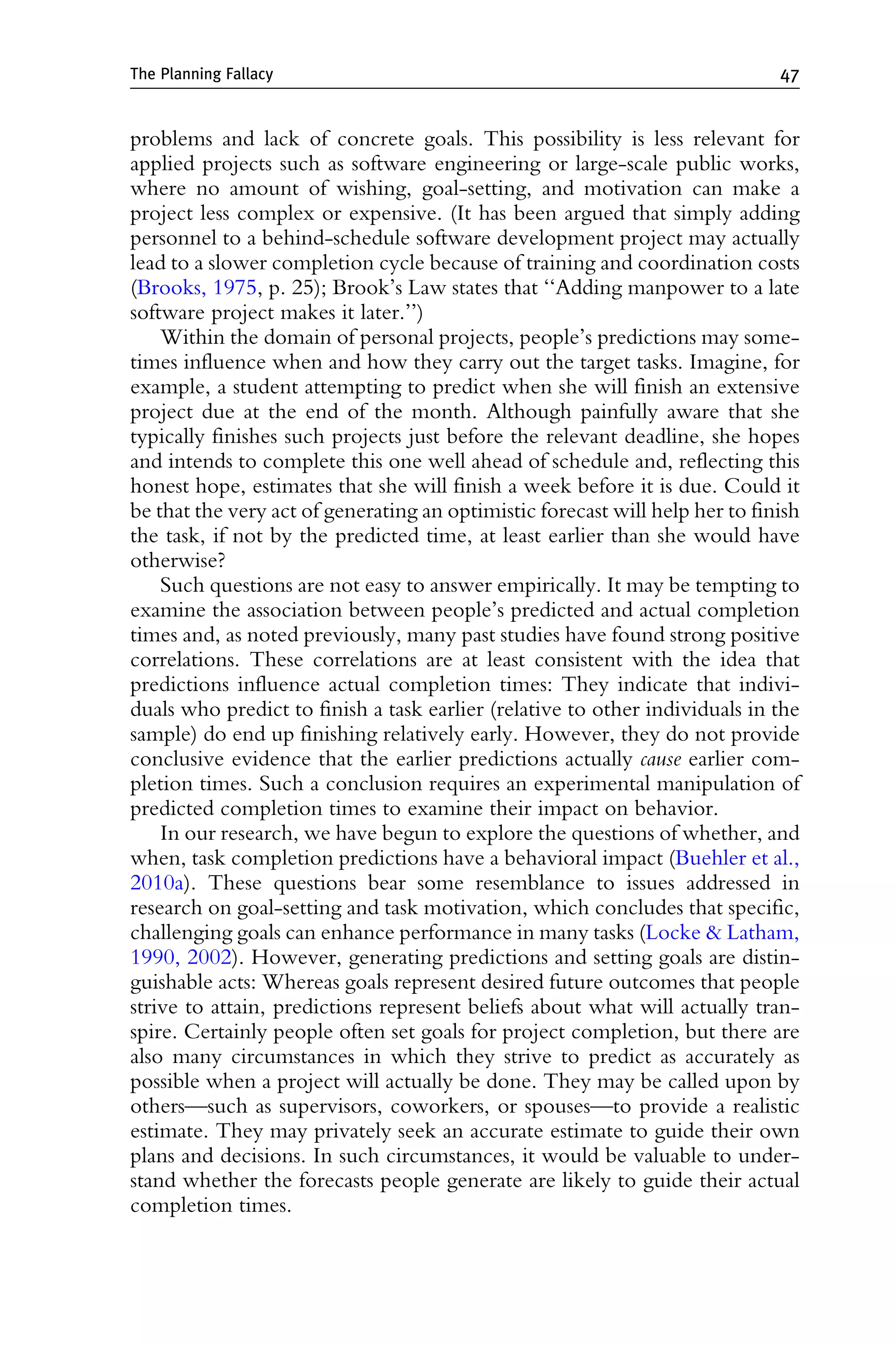 The Planning Fallacy Cognitive.pdf