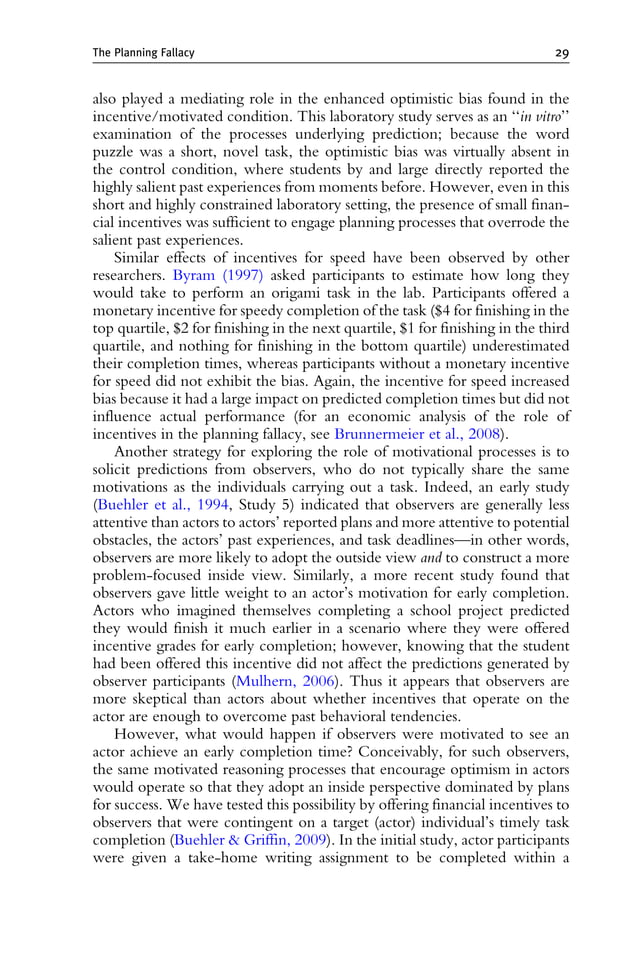 The Planning Fallacy Cognitive.pdf