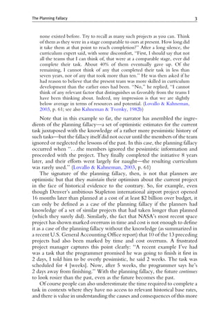 The Planning Fallacy Cognitive.pdf