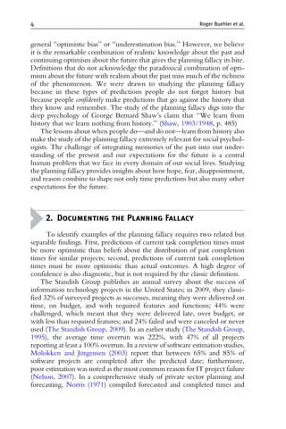 The Planning Fallacy Cognitive.pdf
