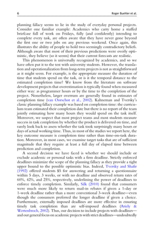 The Planning Fallacy Cognitive.pdf
