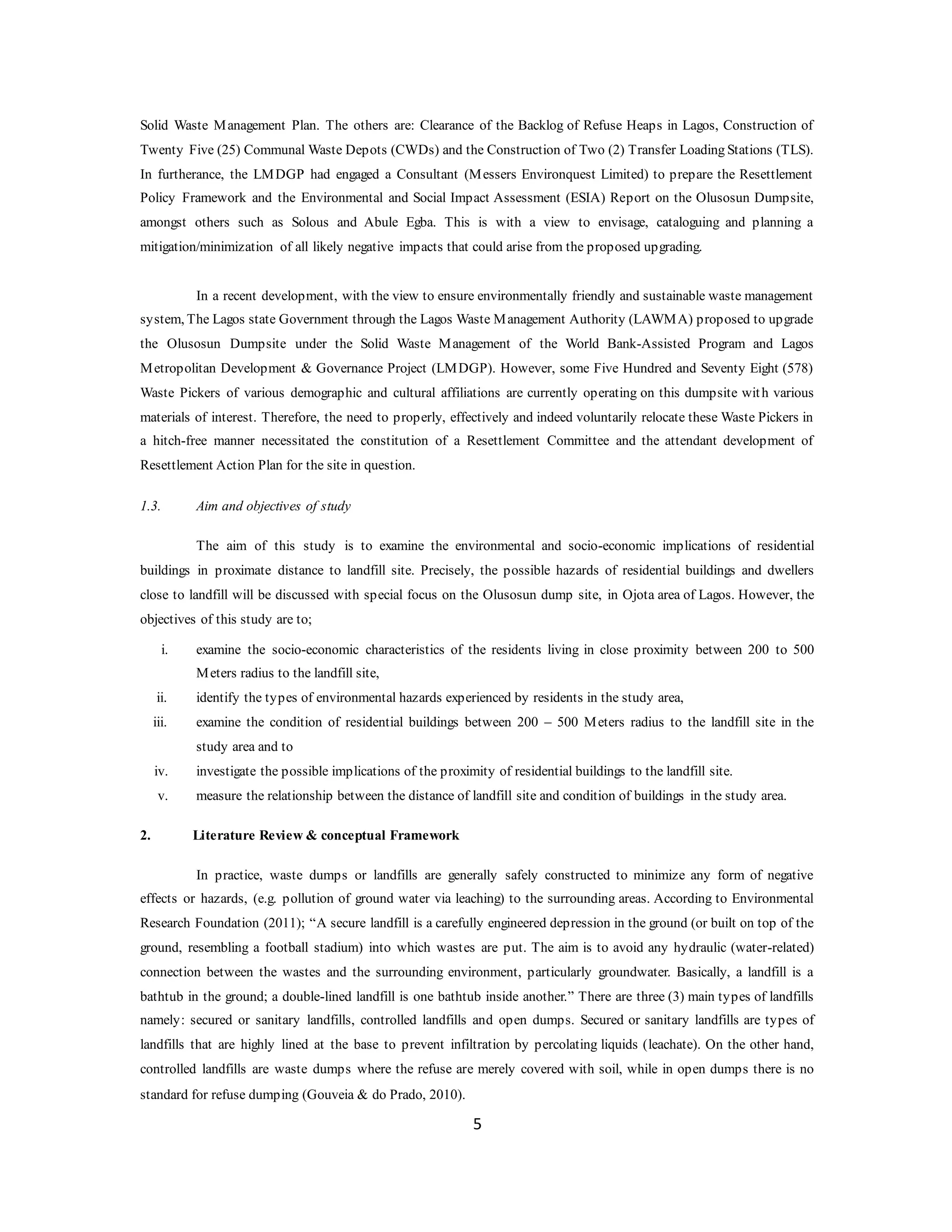 The Environmental and Socio-Economic Implication of Residential Buildings in Proximate Distance ...