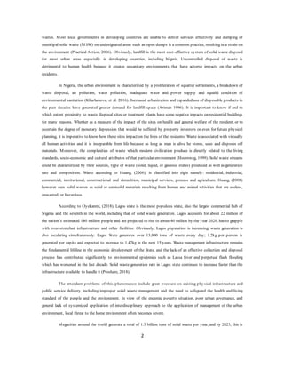 The Environmental and Socio-Economic Implication of Residential Buildings in Proximate Distance ...