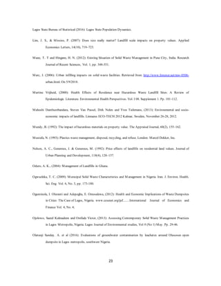The Environmental and Socio-Economic Implication of Residential Buildings in Proximate Distance ...