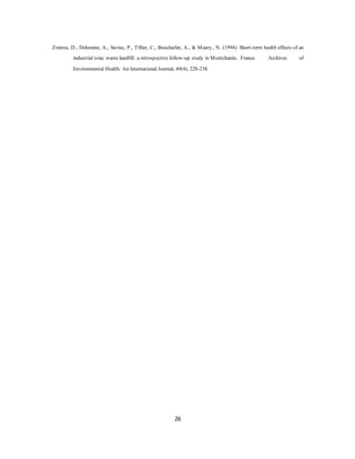 The Environmental and Socio-Economic Implication of Residential Buildings in Proximate Distance ...