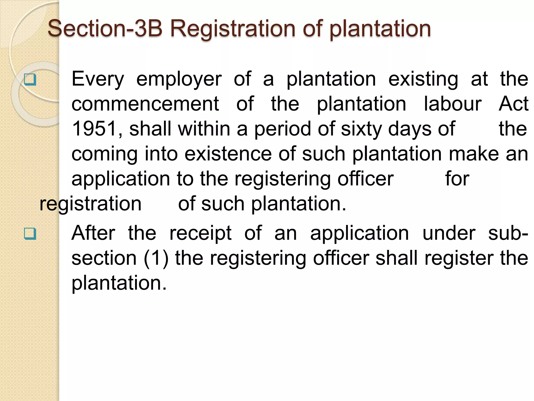 The plantation labour act 1951 | PPTX