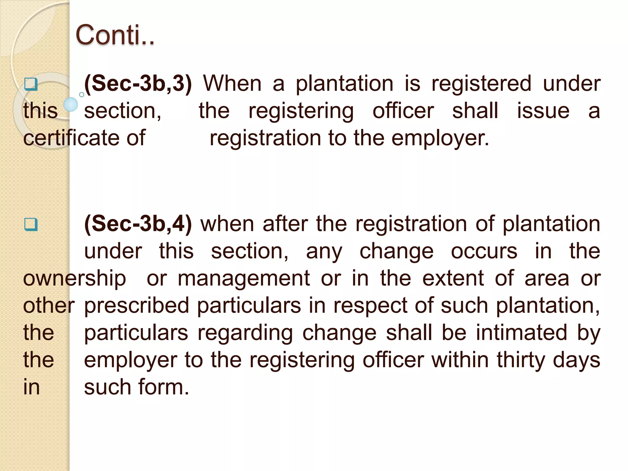 The plantation labour act 1951 | PPTX
